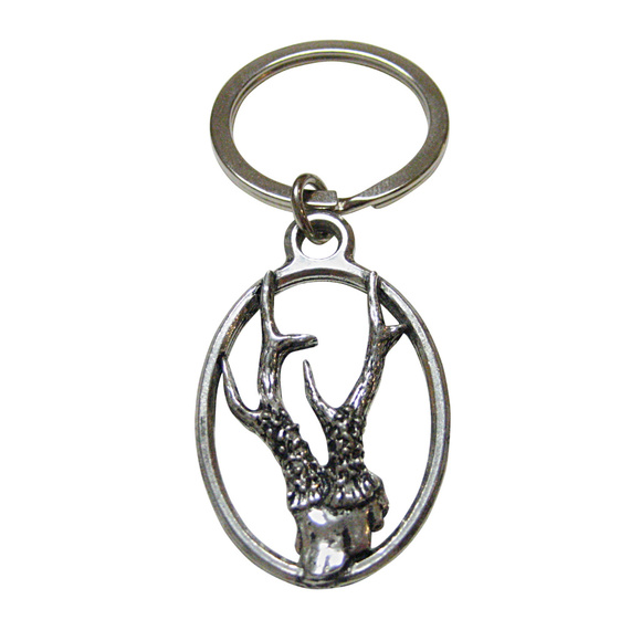 Kiola Designs | Accessories | Roe Buck Deer Antler Oval Key Chain ...